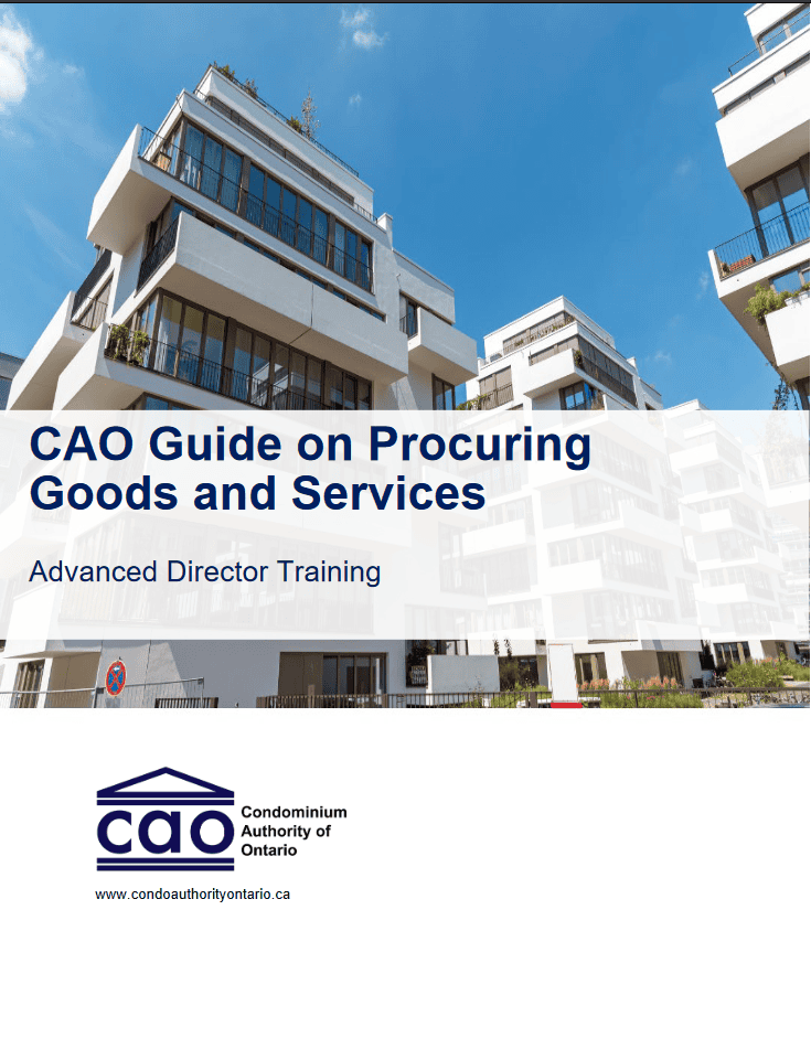CAO Guide on Procuring Goods and Services - Condominium Authority of ...